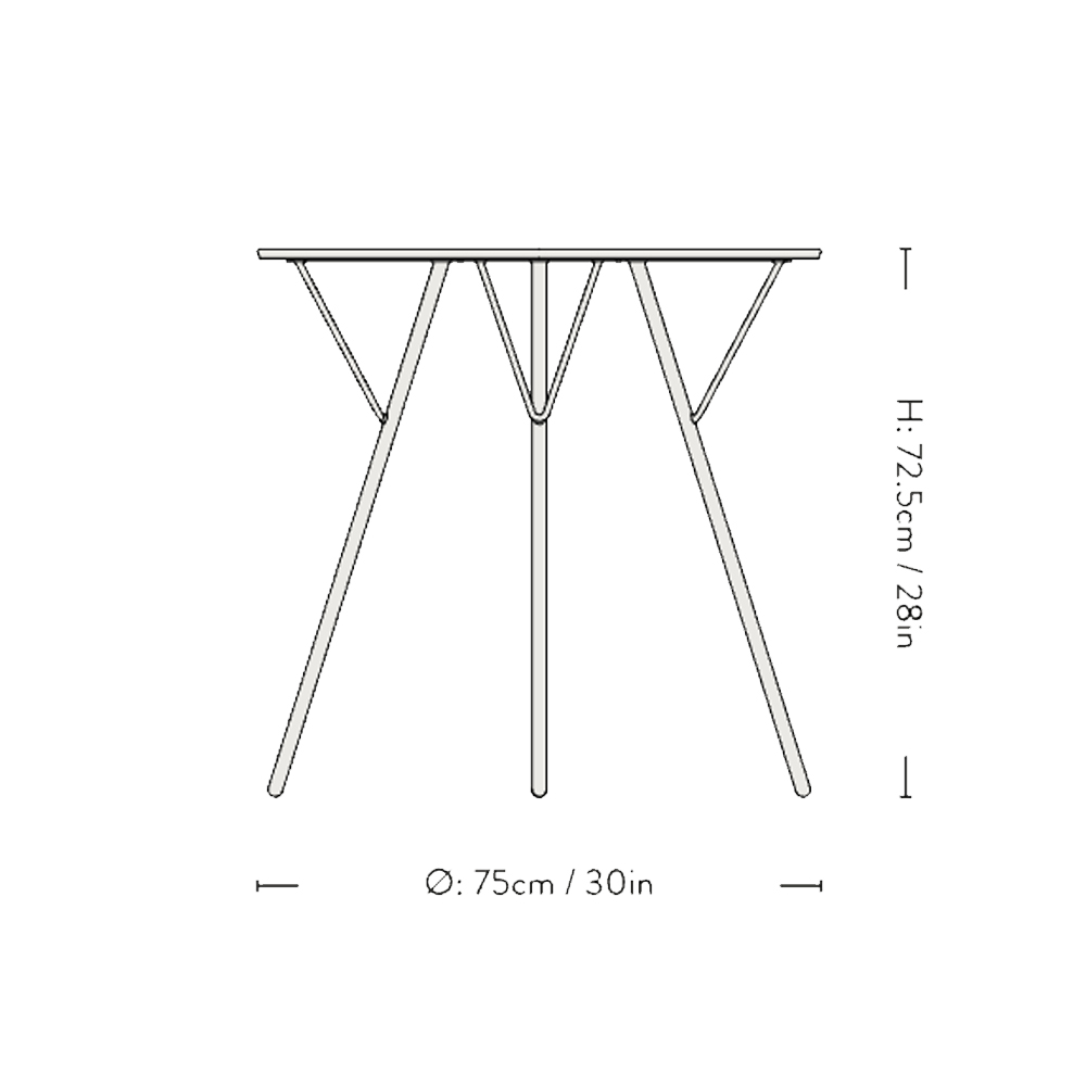 &Tradition RFH Terrace Table | Utility Design UK