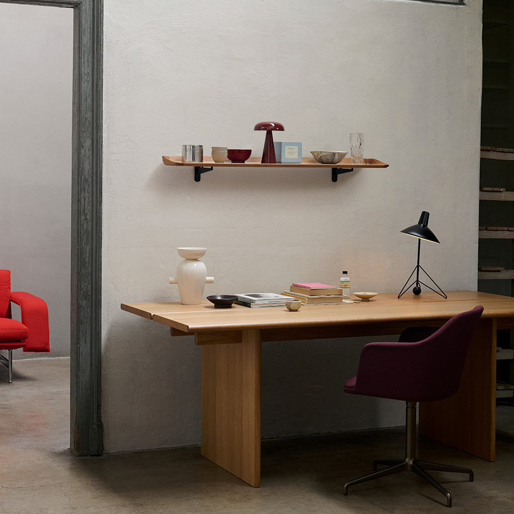 &Tradition Guild Shelf | Solid Oak & Walnut