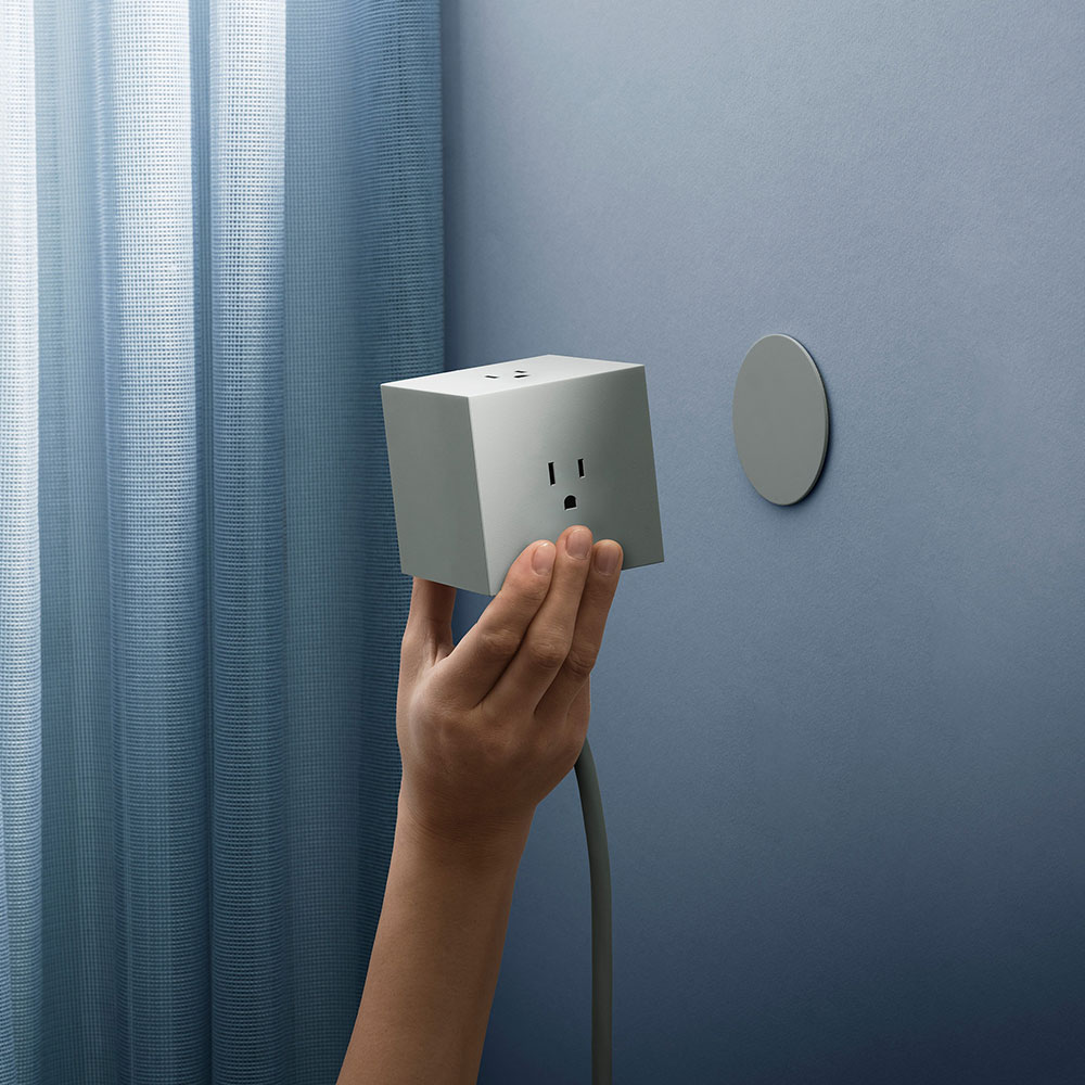 AVOLT Square 1 UK Power Extension Lead - Gotland Grey