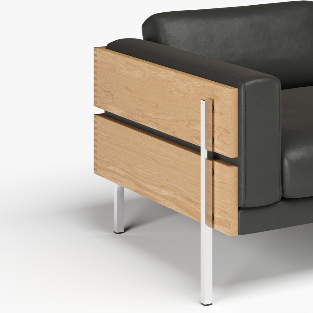 Beautifully crafted, the Case Furniture Forum Armchair is an icon of ...