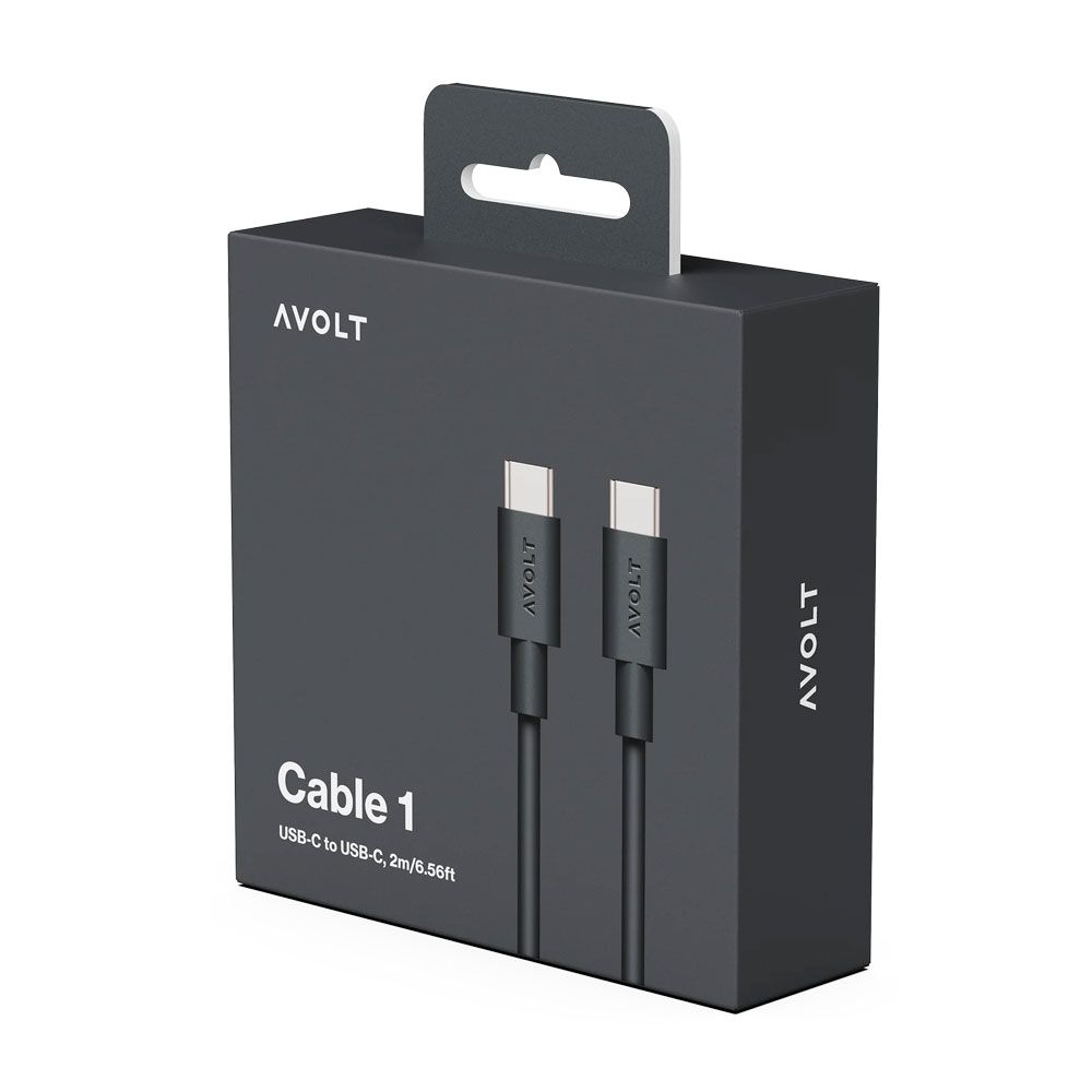 AVOLT Cable 1 USB-C to USB-C - Stockholm Black