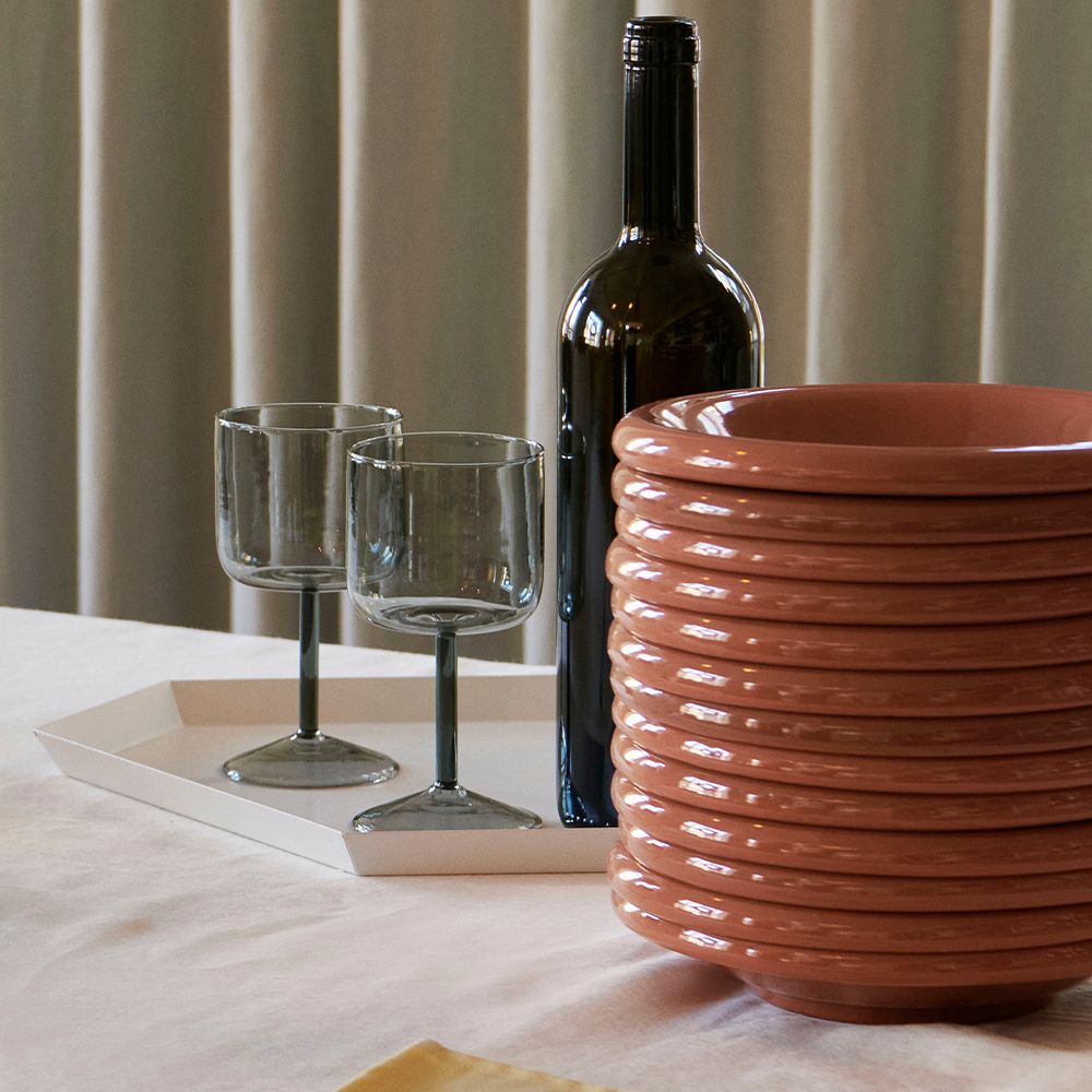 Buy the HAY Barro Bowl Set of 2 Natural Terracotta