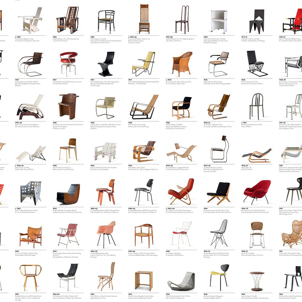 Vitra Design Museum Poster - Chair Collection | Utility Design UK
