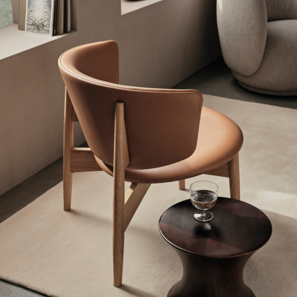Ferm Living Herman Lounge Chair - Wooden Base | Utility Design UK