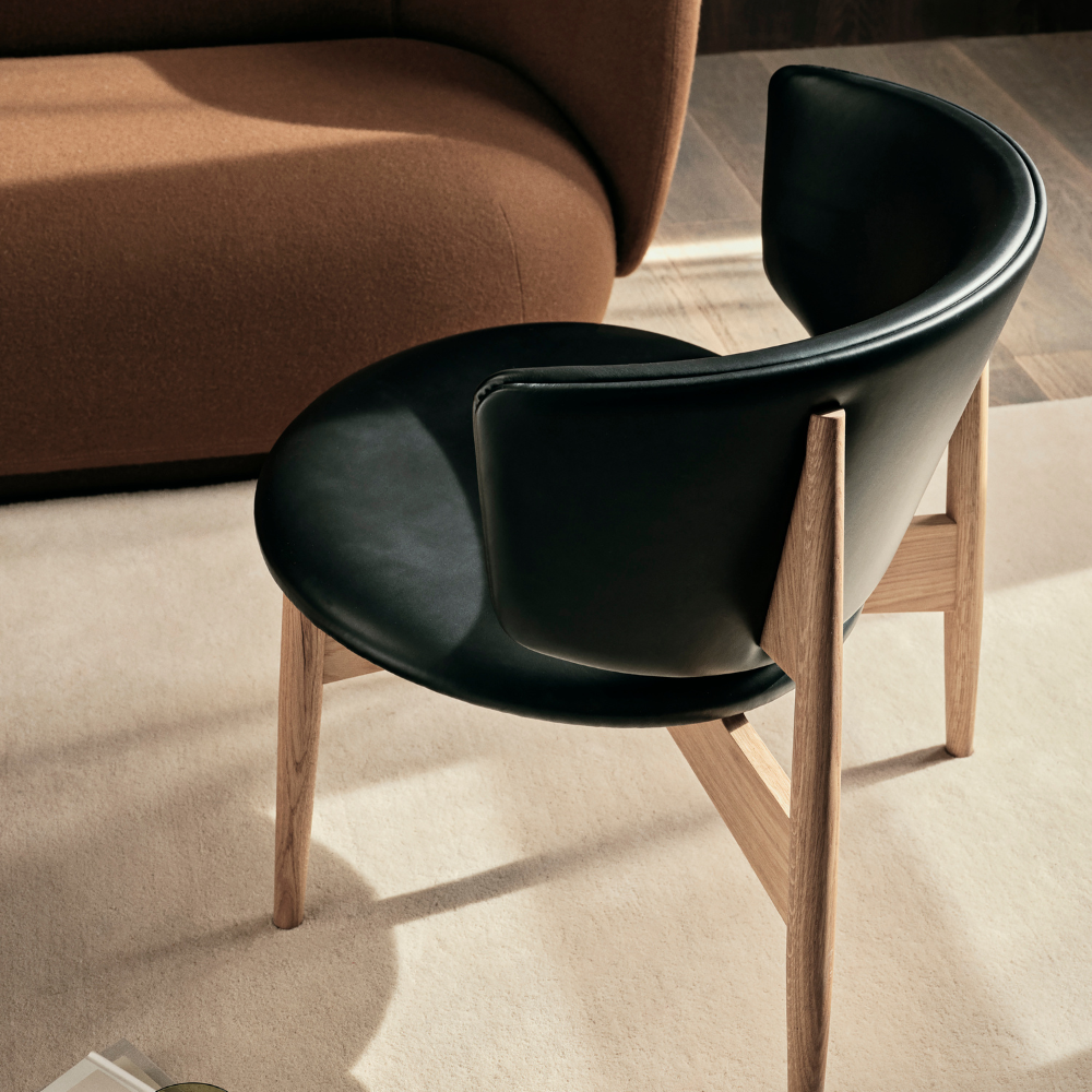 Ferm Living Herman Lounge Chair - Wooden Base | Utility Design UK