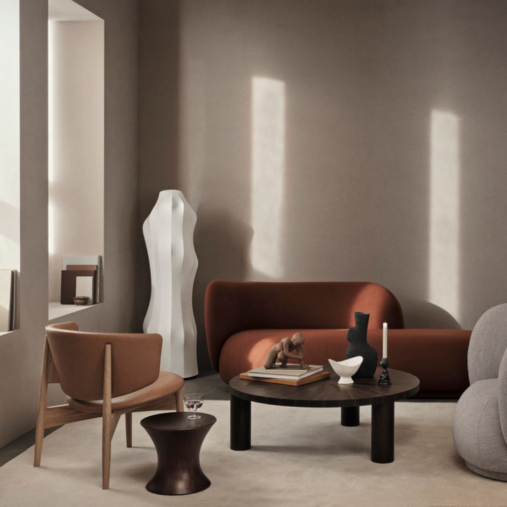 Ferm Living Herman Lounge Chair - Wooden Base | Utility Design UK