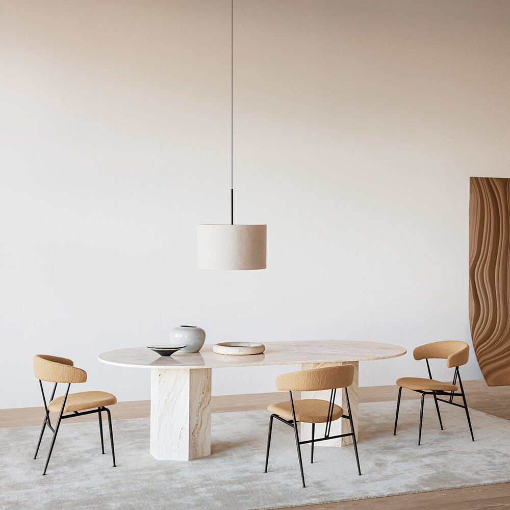 Gubi Violin Chair - Fully Upholstered by GamFratesi | Utility Design UK