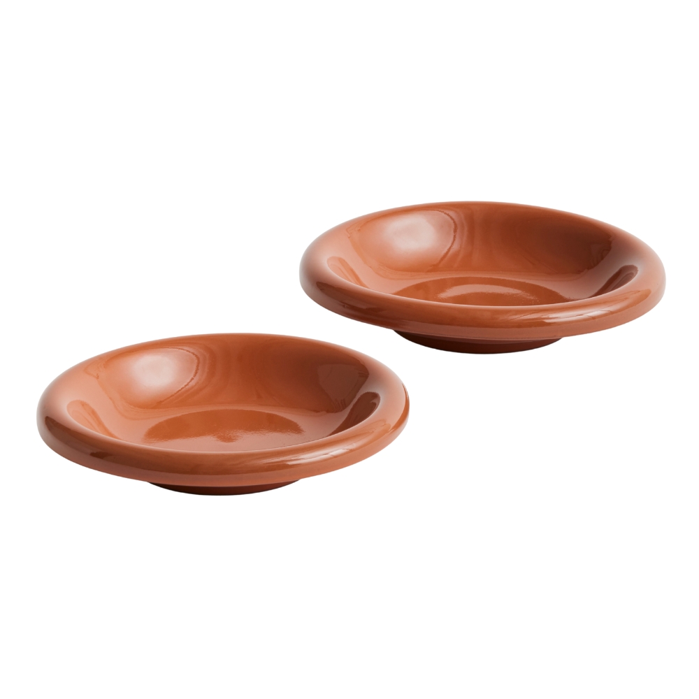 Buy the HAY Barro Bowl Set of 2 Natural Terracotta