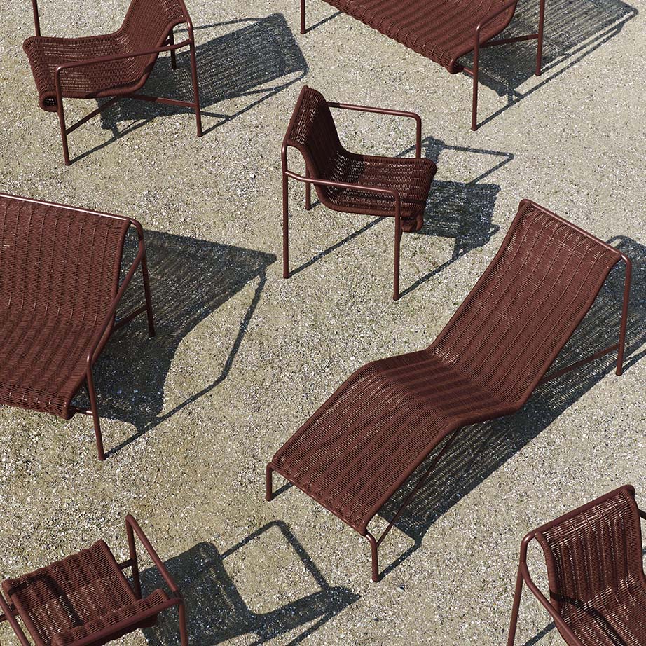 Buy the Hay Palissade Cord Chaise Longue for Outdoor Lounging