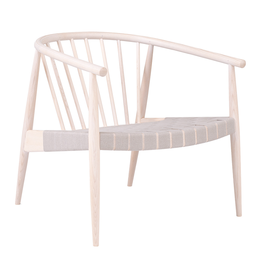L. Ercolani Reprise Chair with Webbed Seat