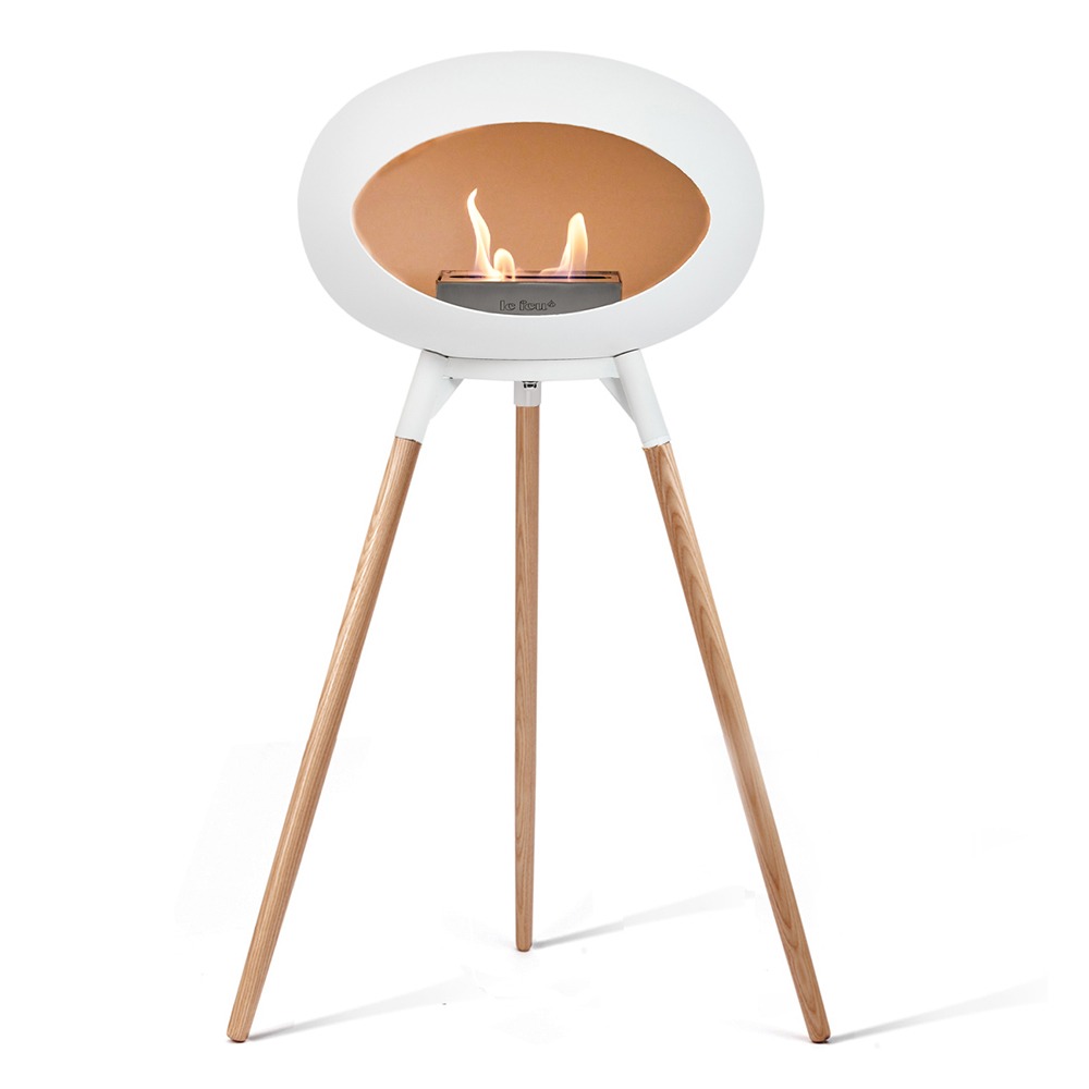 Le Feu Ground Wood High Bioethanol Fireplace | Scandi Design UK