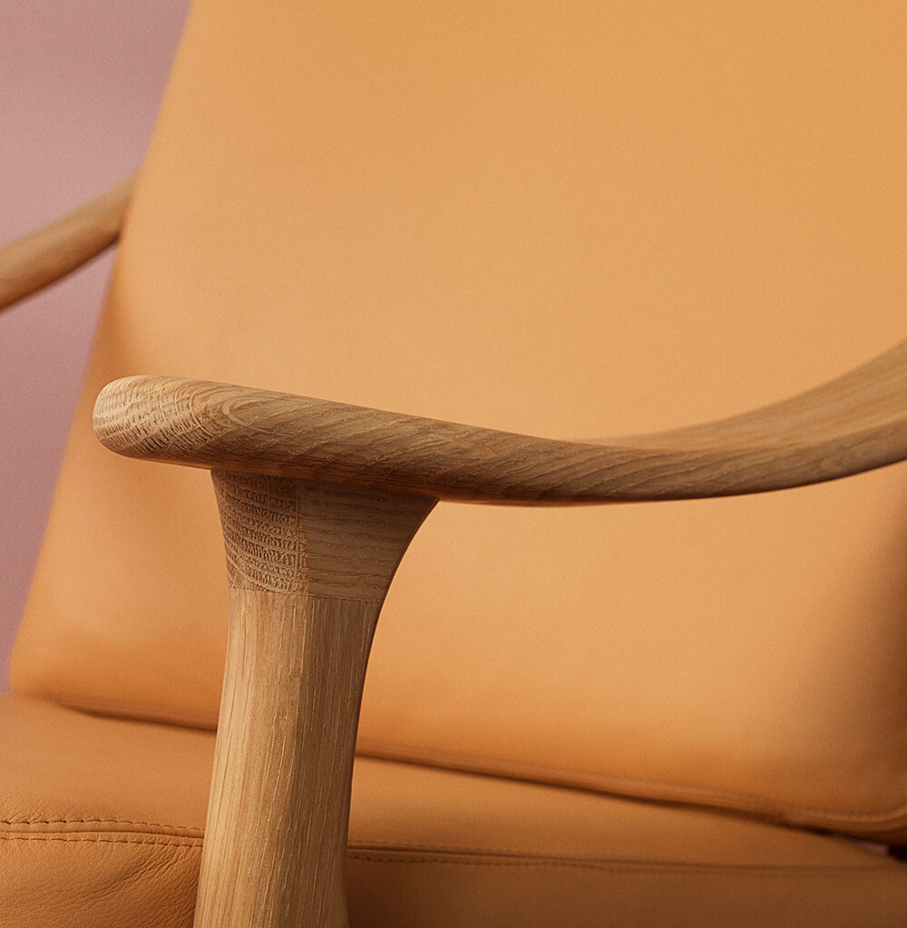 Warm Nordic Lean Back Lounge Chair | Utility Design UK