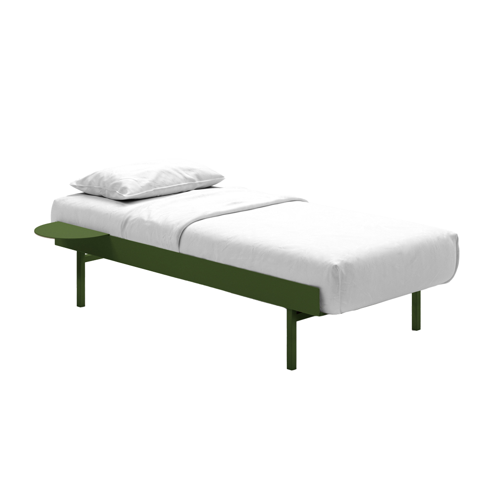 The Moebe Low Single Bed is an adaptable metal bed for the modern world
