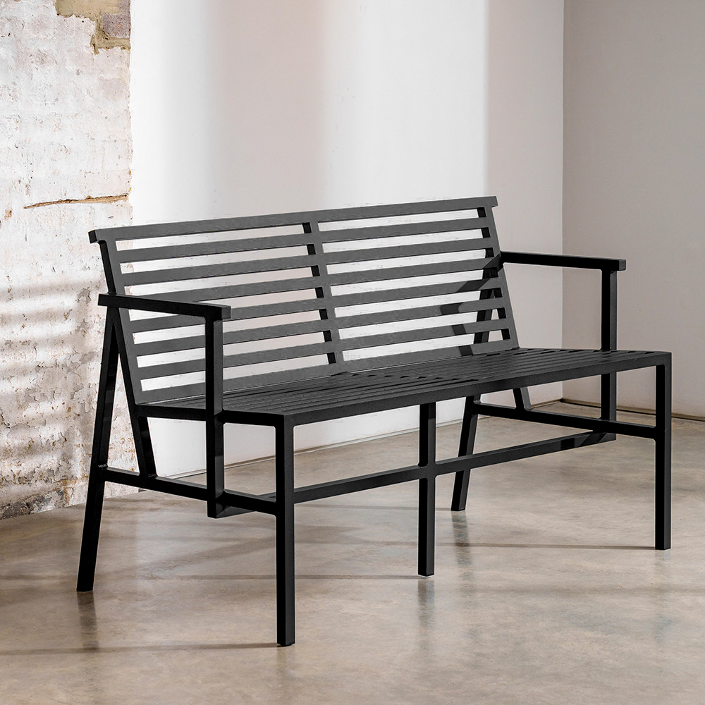 NINE 19 Outdoors Dining Bench - Black | Outlet Sale