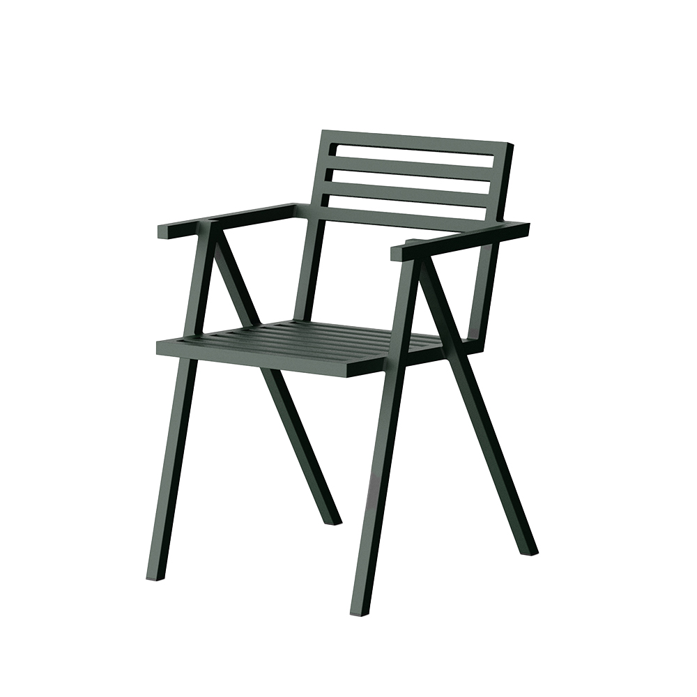 NINE 19 Outdoors Stacking Armchair - Green | Outlet Sale