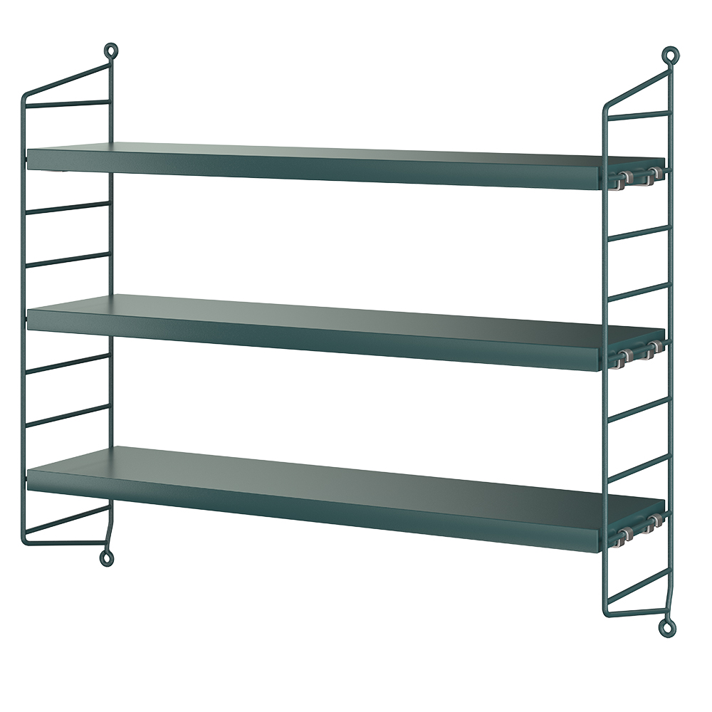 But the String Pocket Shelving - Tegner Green, a shade of teal
