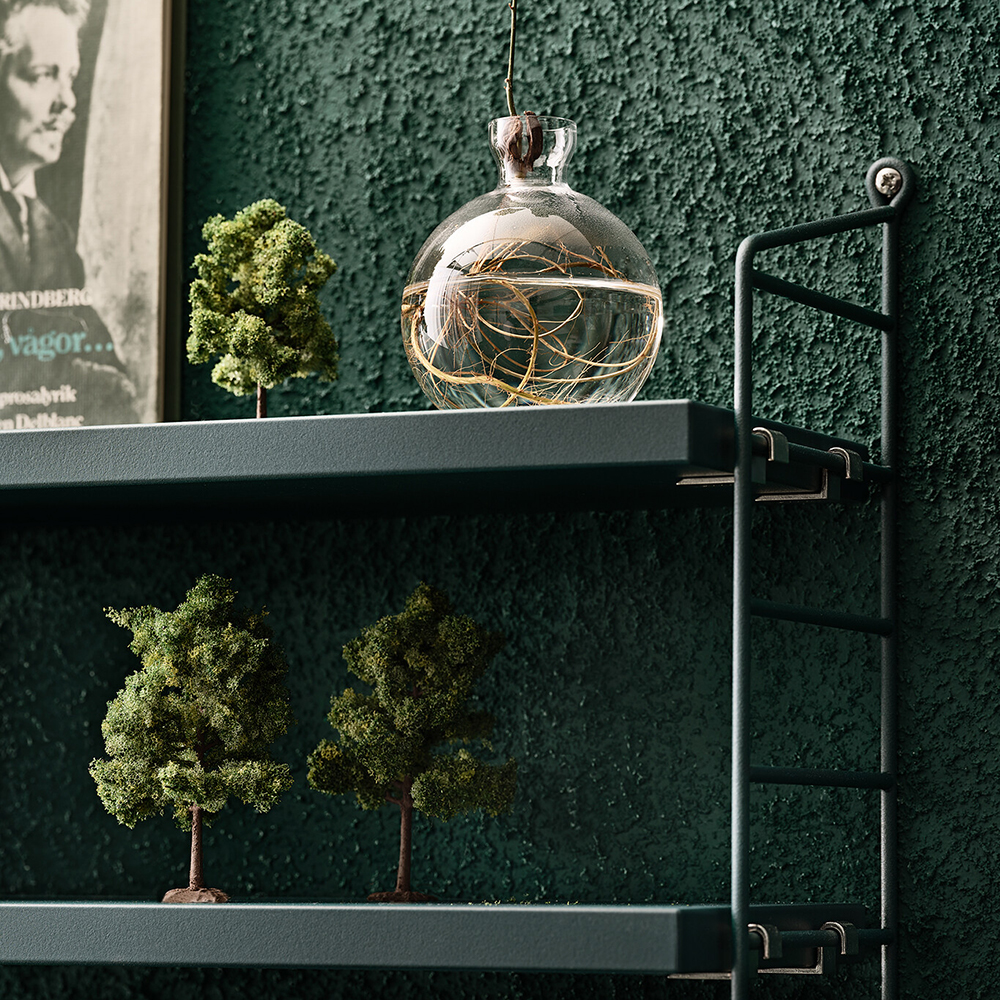 But the String Pocket Shelving - Tegner Green, a shade of teal