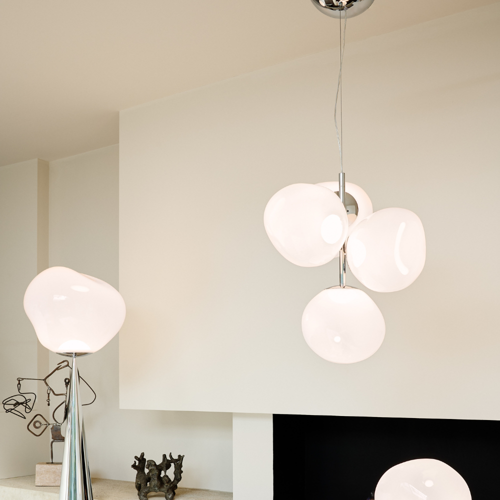 Tom Dixon Melt Mini Chandelier - Opal | Utility Design UK