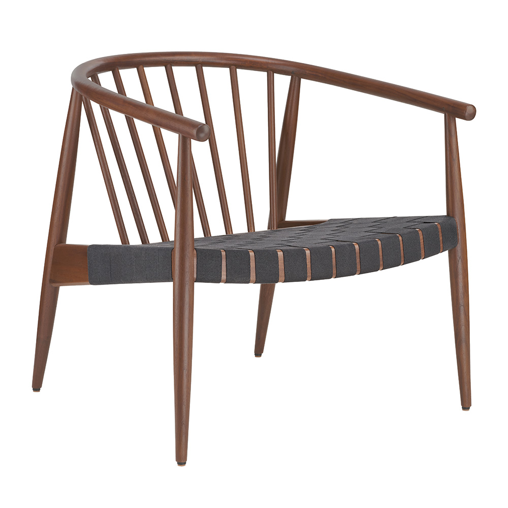 L. Ercolani Reprise Chair with Webbed Seat