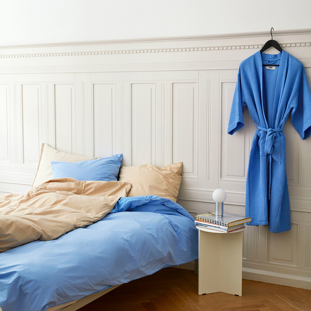 HAY Waffle Bathrobe - Sky Blue | Utility Design UK