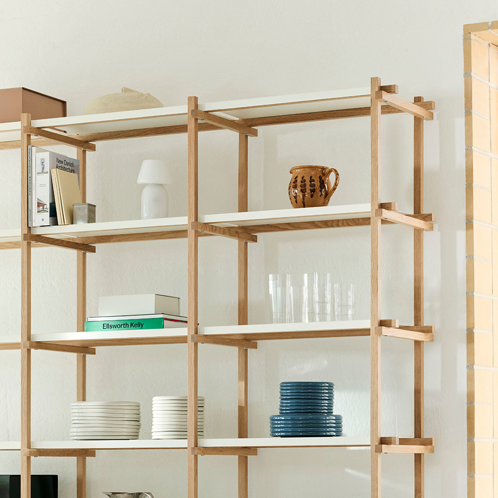 HAY Woody Shelves High | Modern Flat-Pack Storage